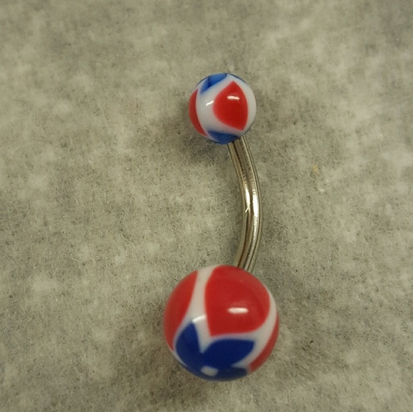 Jewelry | B1g2 Free Red White Blue Belly Button Ring | Poshmark
